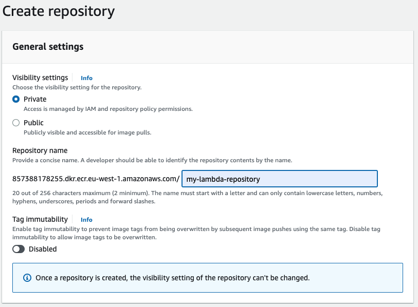 create-an-ecr-repository – The Dev World – Sergio Lema